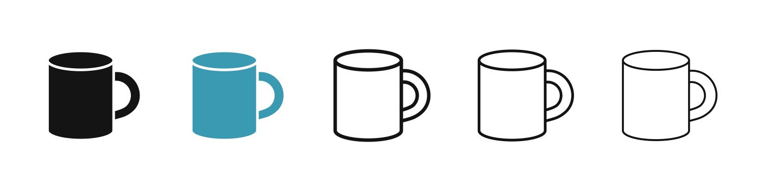 Mug icon Royalty Free Vector Image - VectorStock