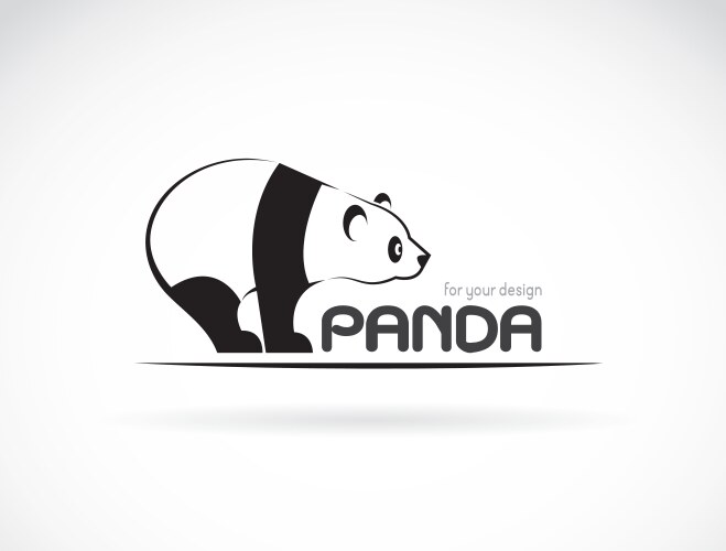 Save the red panda logo design protection of wild Vector Image