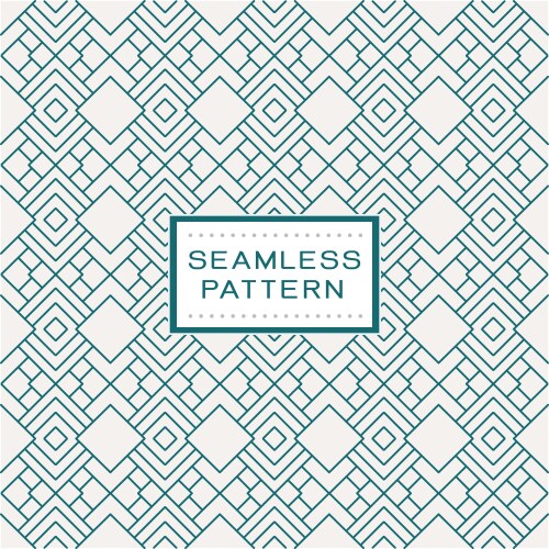 Retro seamless pattern with simple line geometric Vector Image