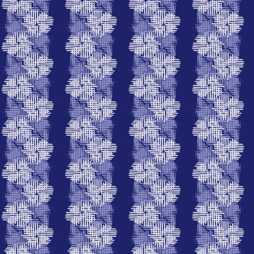 Indigo blue stitch effect abstract seamless Vector Image