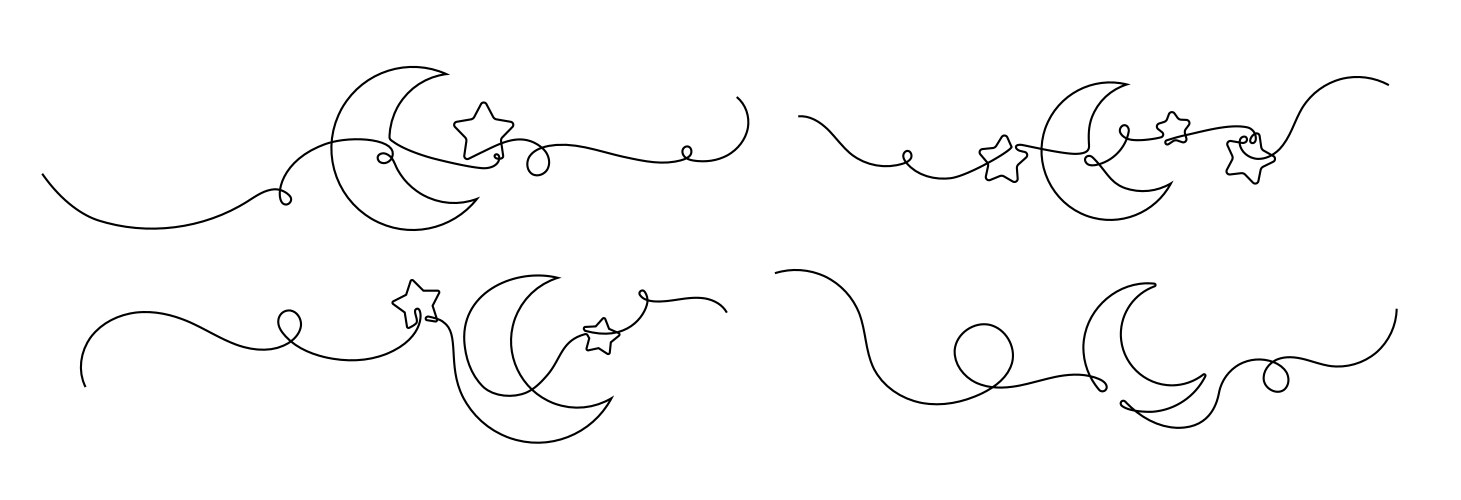 Crescent Moon Outline Vector Images (over 9,800)