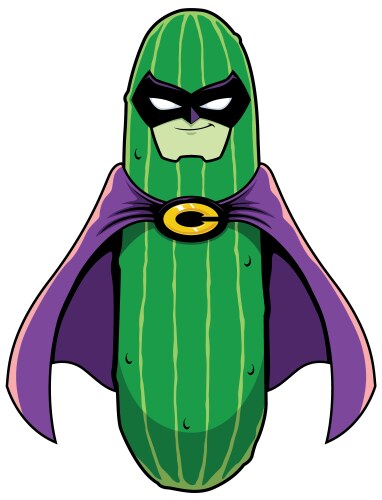 Cucumber cartoon Vector Images & Graphics for Commercial Use | VectorStock