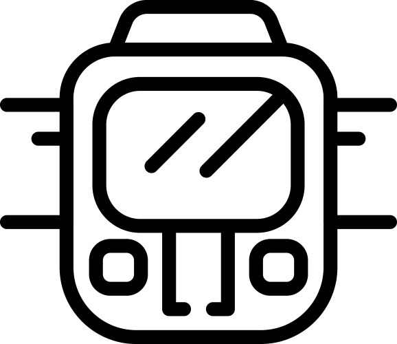 Train location showing public transport tracking Vector Image