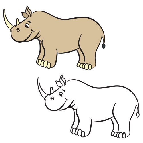 Rino Royalty Free Vector Image - VectorStock
