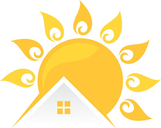 Abstract sun Royalty Free Vector Image - VectorStock