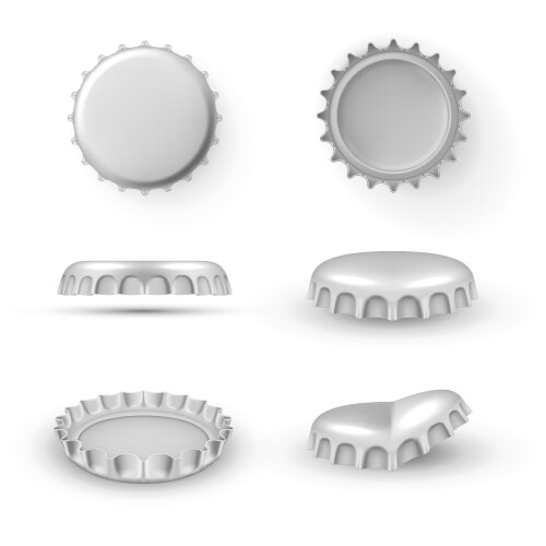 Set bottle cap Royalty Free Vector Image - VectorStock