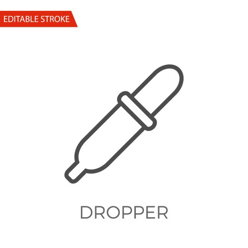 Color dropper icon colour dripper eyedropper dye Vector Image
