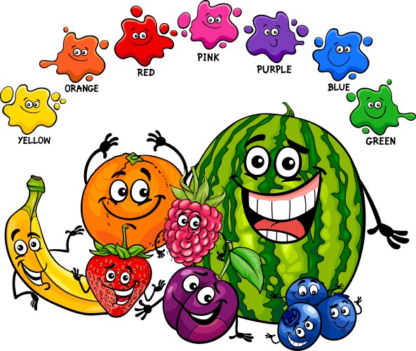 Berry fruits cartoon Royalty Free Vector Image