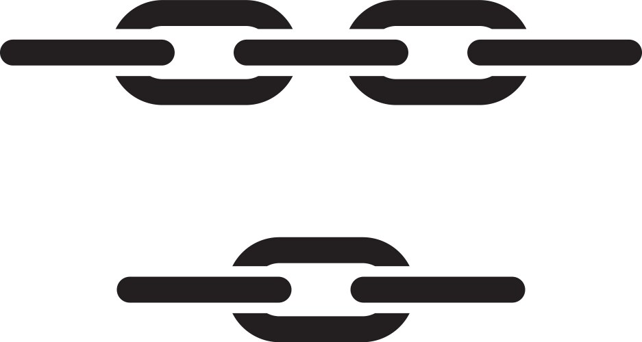 Chain flat icon Royalty Free Vector Image - VectorStock