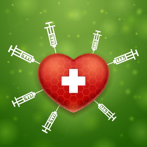 Greenscreen background with white tracking cross Vector Image