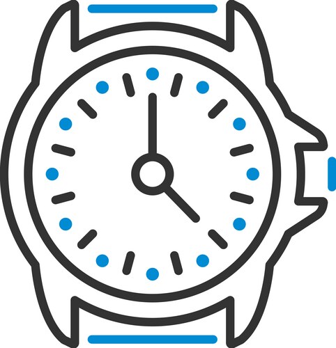 Icon of watches Royalty Free Vector Image - VectorStock