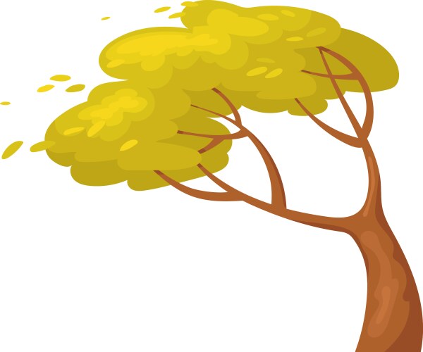 Tree Blowing in Wind Vector Images (over 610)