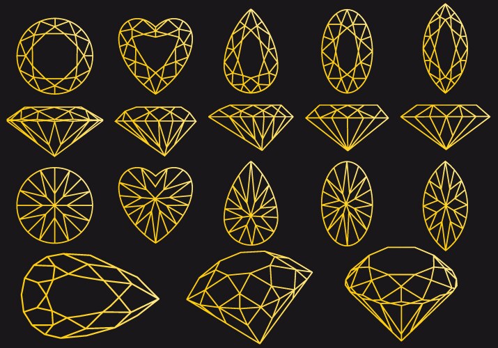 Diamond Line Art Vector Images (over 59,000)
