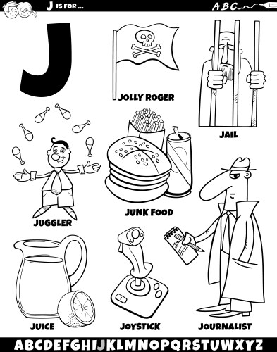 Primary colors cartoon set Royalty Free Vector Image