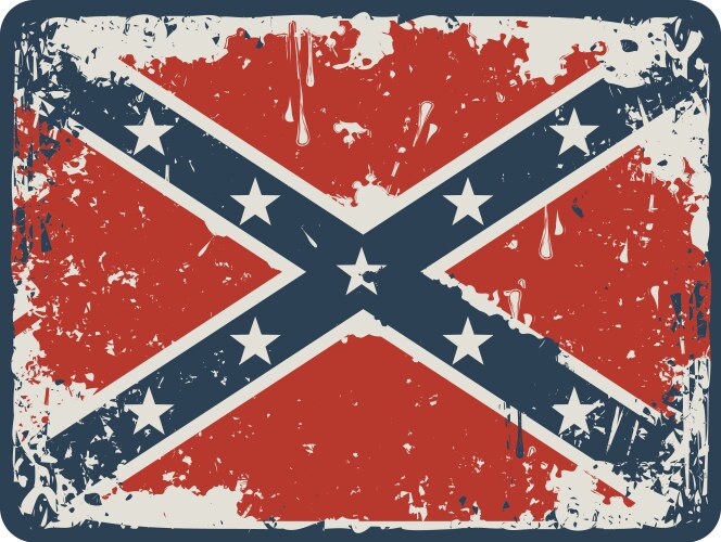 Confederate flag Royalty Free Vector Image - VectorStock
