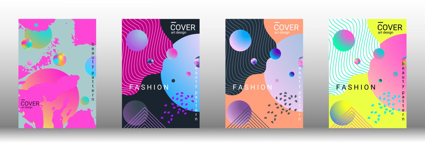 Future futuristic template with abstract forms Vector Image