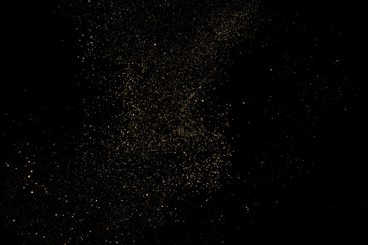 Golden stardust Royalty Free Vector Image - VectorStock