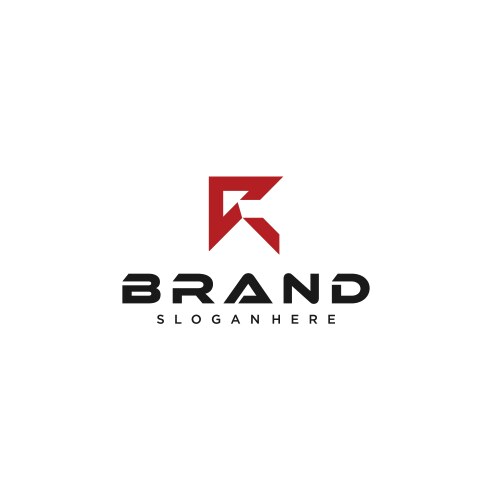 Circle tech logo arrow design Royalty Free Vector Image