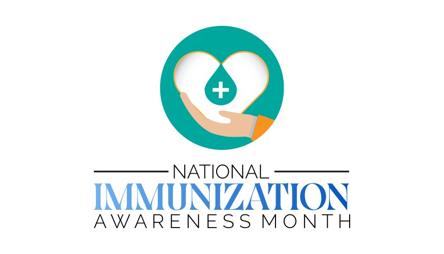National immunization awareness month 10 Vector Image