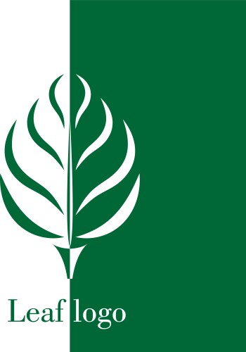 Green leaf logo Royalty Free Vector Image - VectorStock