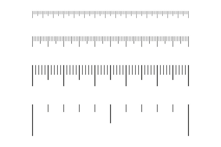 Vertical meter ruler Royalty Free Vector Image