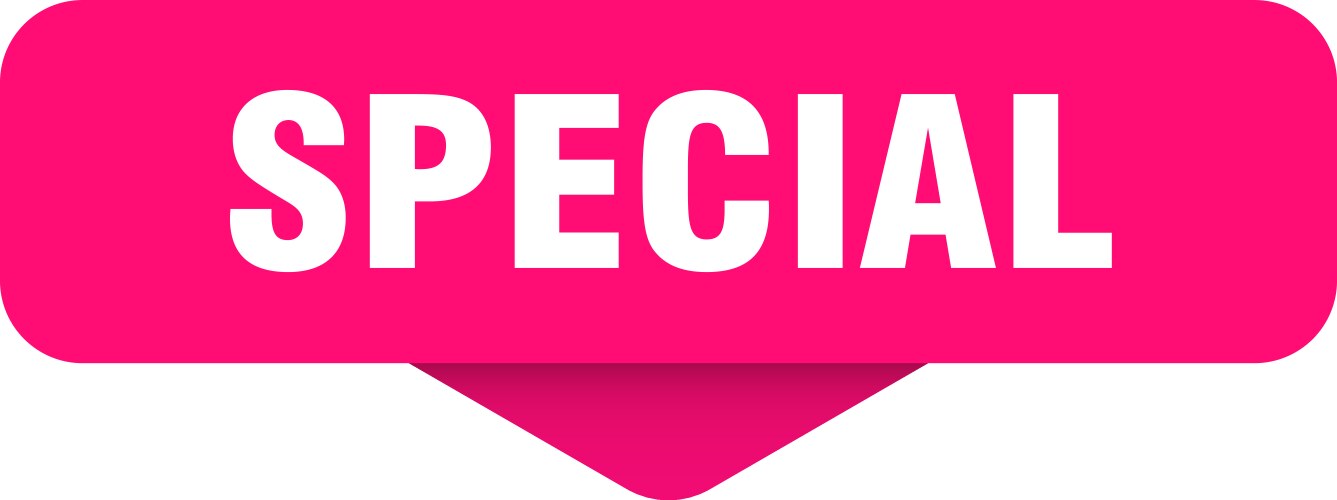Special sticker sign on transparent Royalty Free Vector