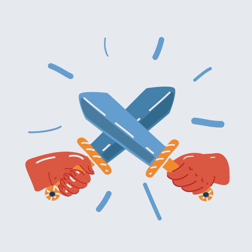 Light swords weapon shiny fight Royalty Free Vector Image