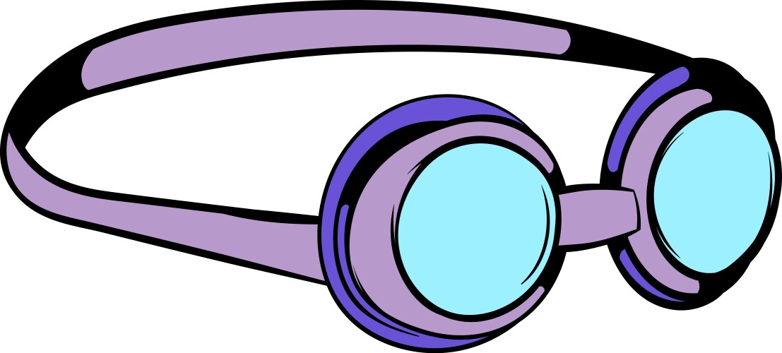 Ski goggles color icon Royalty Free Vector Image