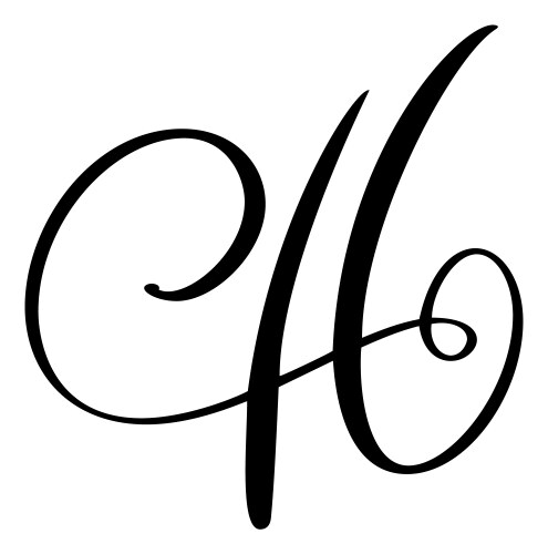 Fancy Letter H Clip Art