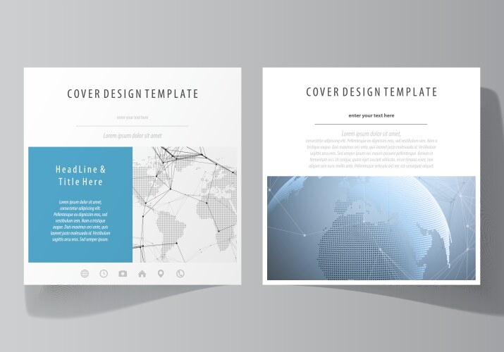 Cover page design template minimalistic brochure Vector Image