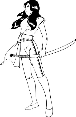 Female Super Hero Outline Vector Images (over 330)