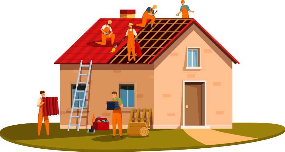 House Roof Construction Vector Images (over 110,000)