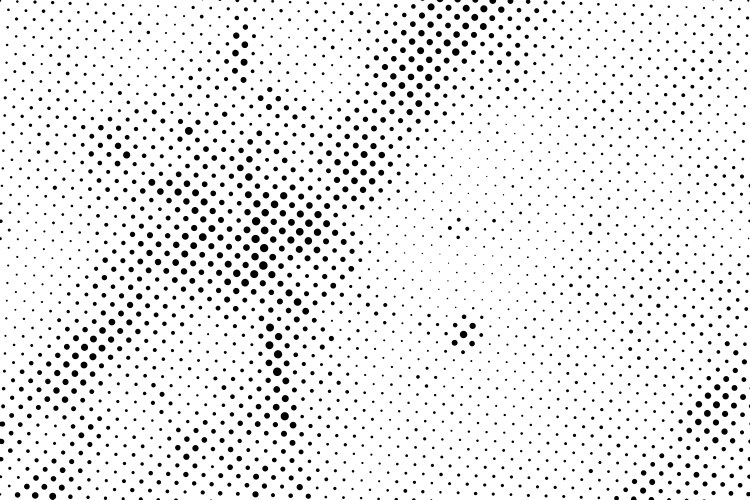 Monochrome geometric halftone ellipse pattern Vector Image