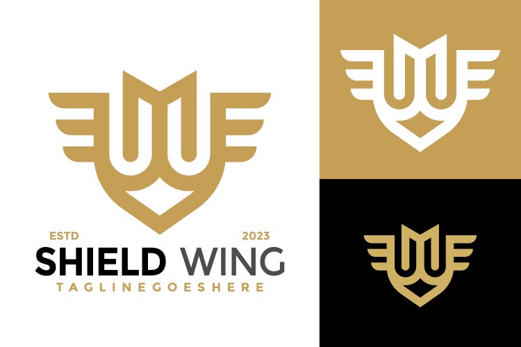 Infinity eagle bird logo icon Royalty Free Vector Image