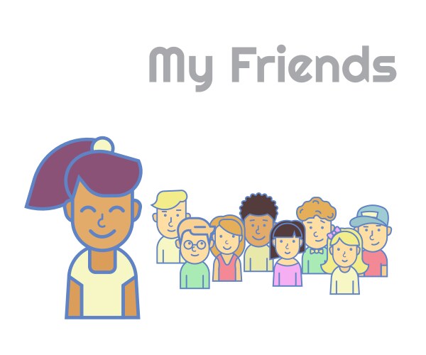 School Friends Vector Images (over 35,000)