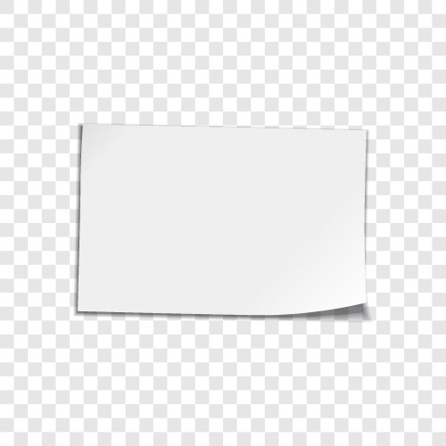 Empty white paper plate on transparent background Vector Image