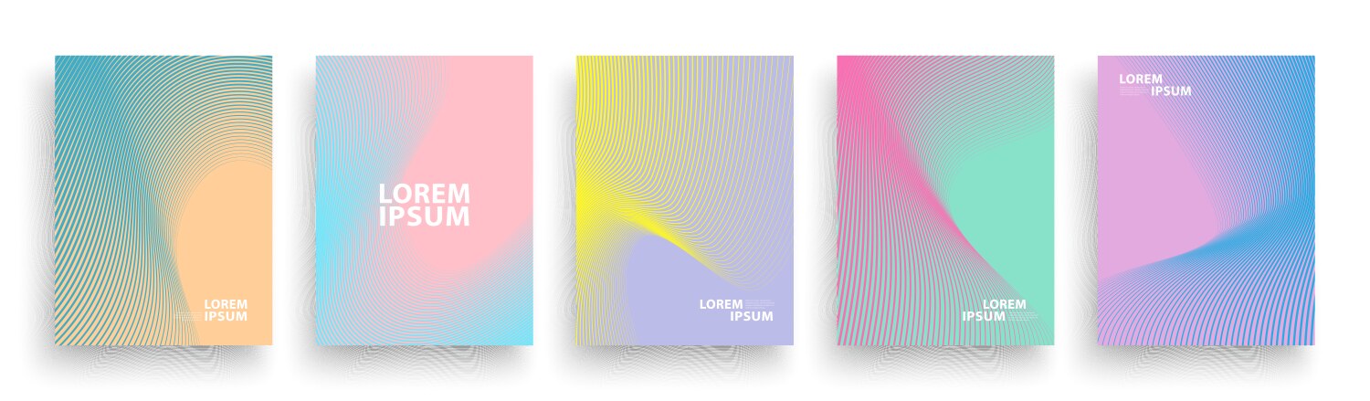 Simple modern covers template design set Vector Image