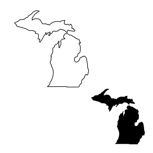 Michigan Map Vector Images (over 2,500)