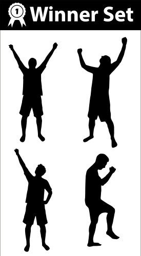 Business winner man win competition manager Vector Image