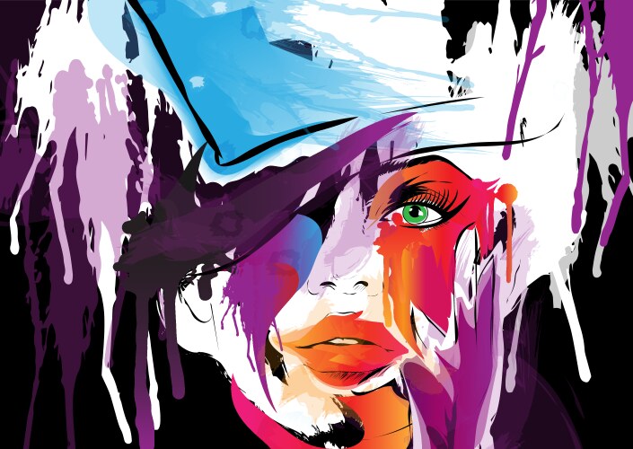 Abstract Face Vector Images (over 190,000)