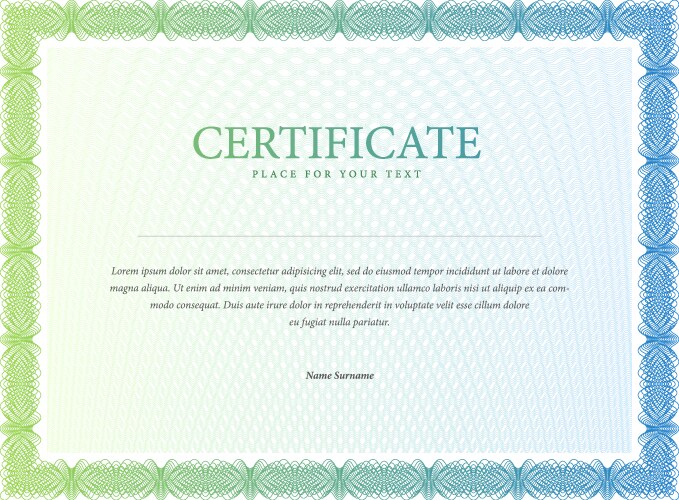 Heavy border certificate Royalty Free Vector Image