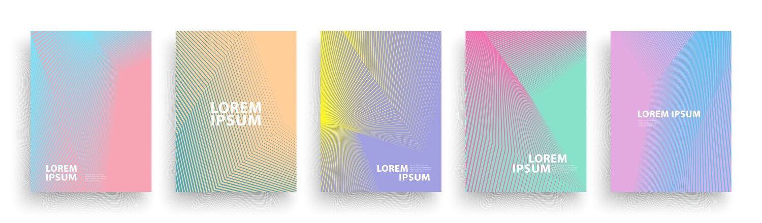 Simple modern covers template design set Vector Image