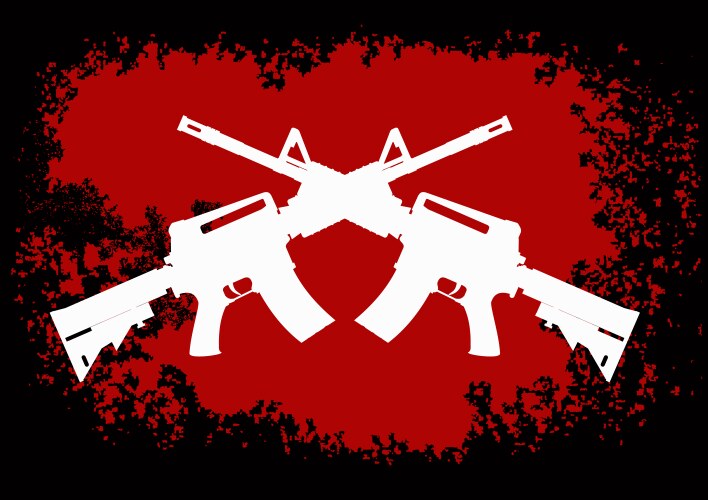Two Guns Crossed Vector Images (over 420)