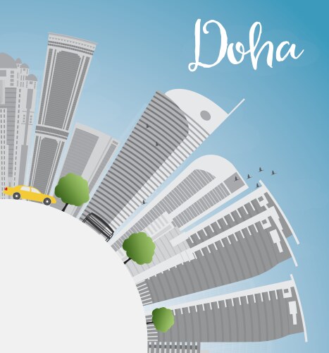 Doha seamless pattern Royalty Free Vector Image