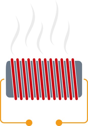 Copper coil icon cartoon style Royalty Free Vector Image