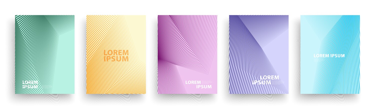 Simple modern covers template design set Vector Image