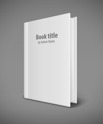 White Book Cover Template Vector Images (over 260,000)