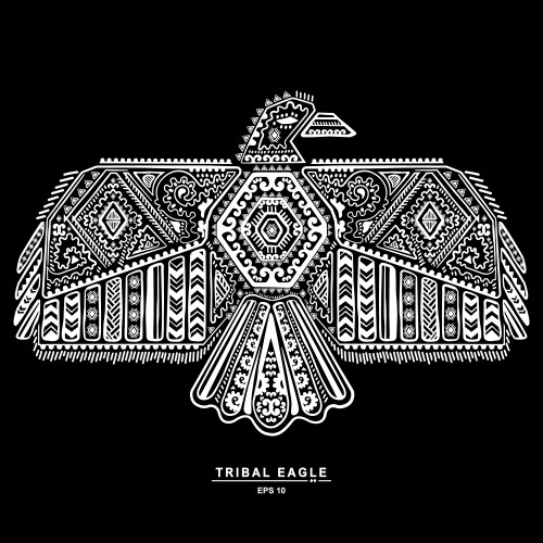 Tribal native american eagle symbols Royalty Free Vector