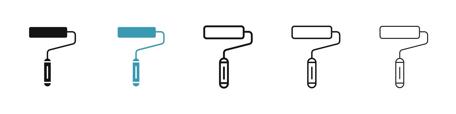 Paint roller icon Royalty Free Vector Image - VectorStock