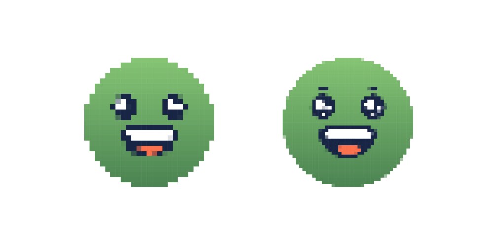 Pixel art disappointed face emoticons with sad Vector Image